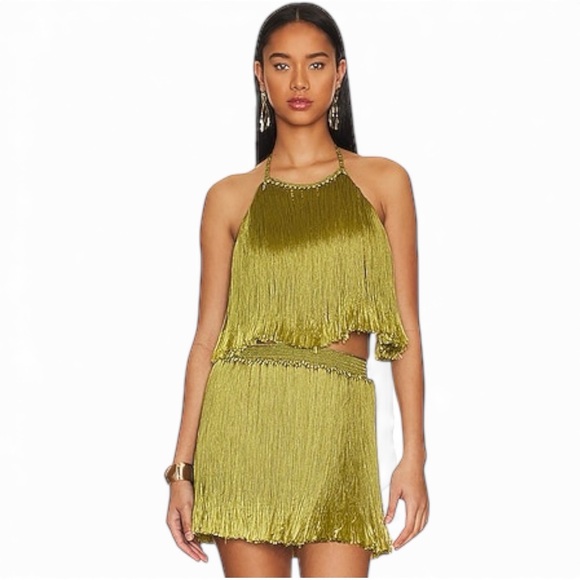 My Beachy Side | Tops | My Beachy Side Emily In Paris Fringe Halter Top ...